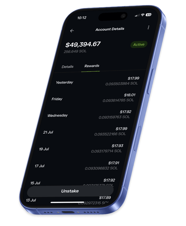 Compare Solana (SOL) Staking Rewards and APYs