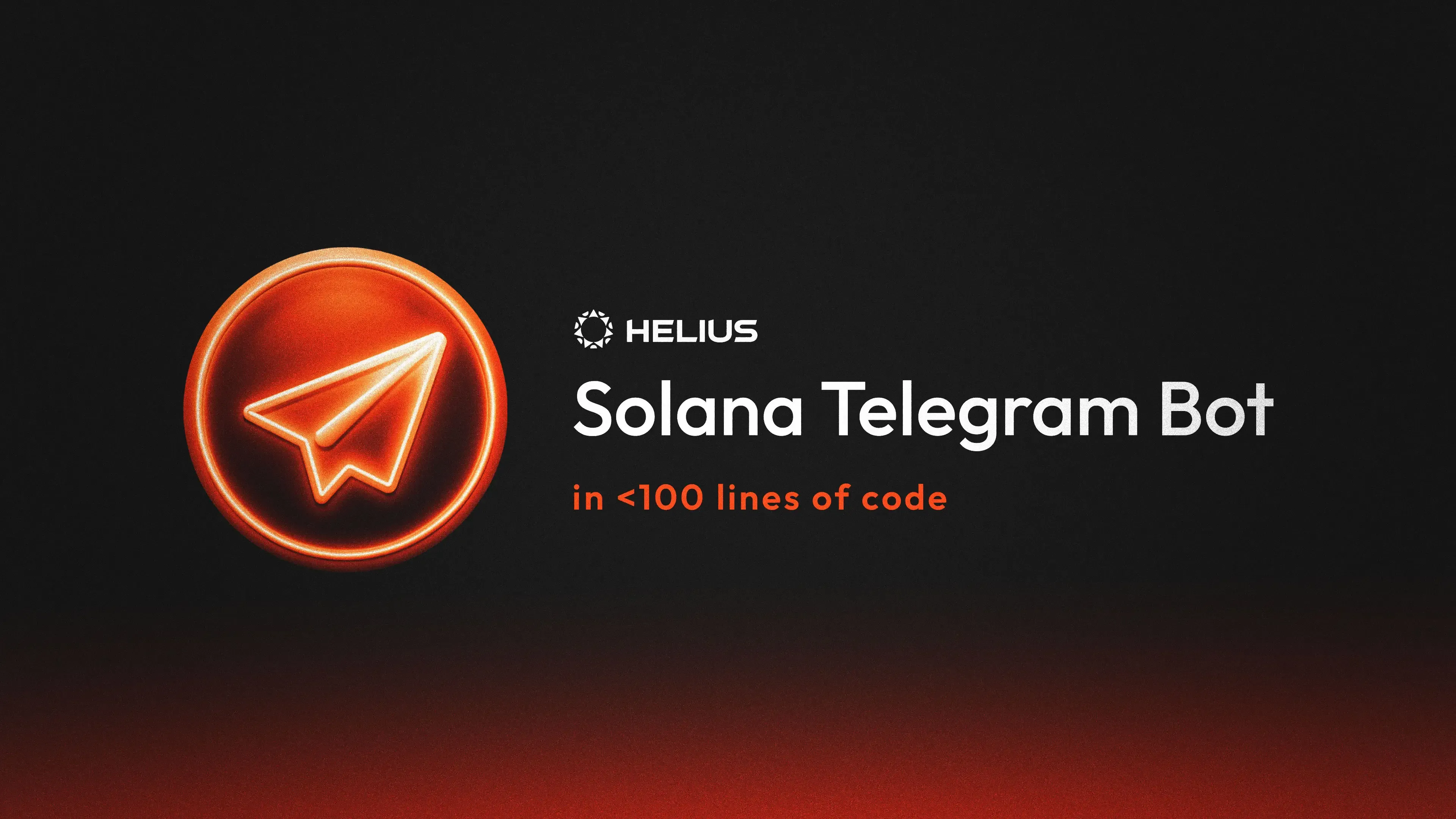 Create a Solana Telegram Bot in Less Than 100 Lines of Code