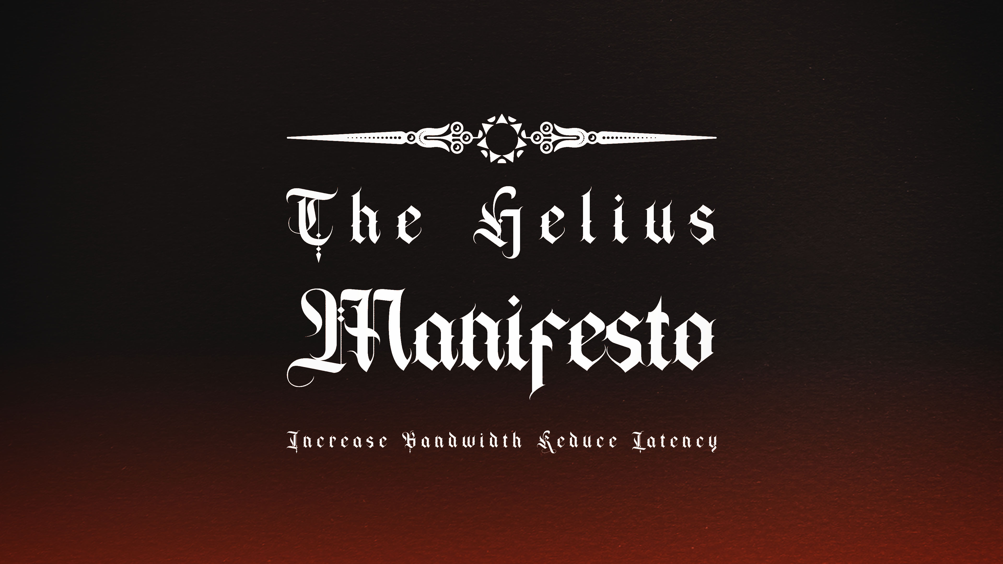 The Helius Manifesto