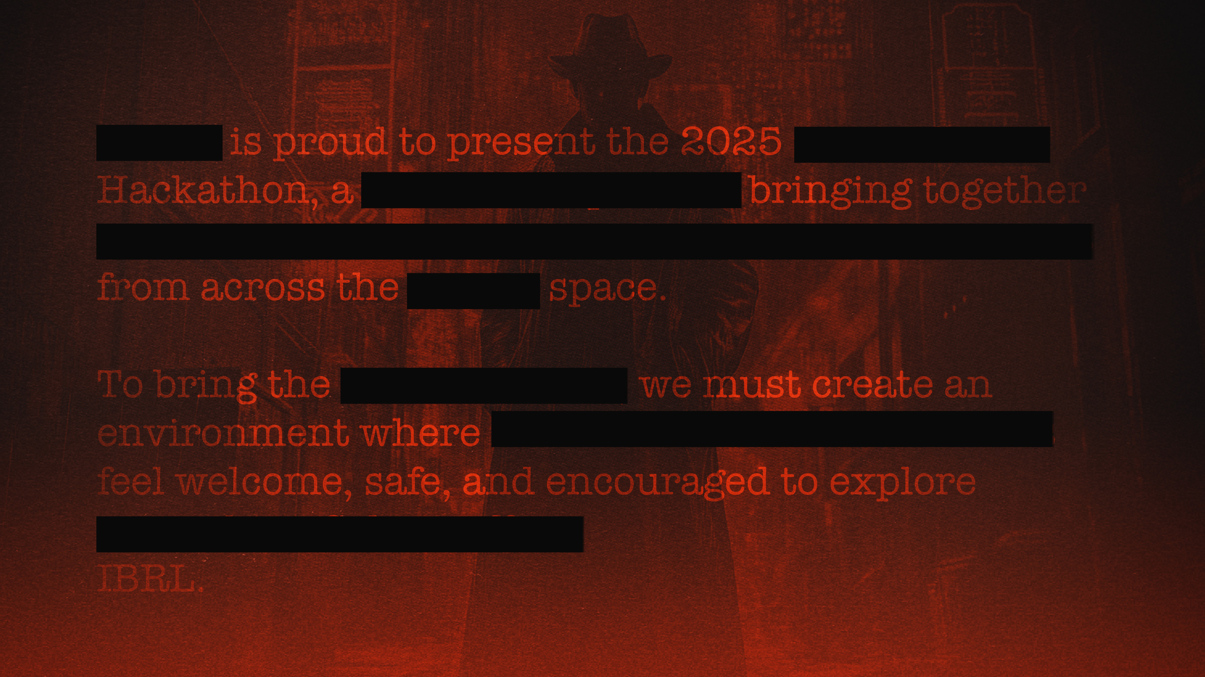 Announcing the [REDACTED] Hackathon